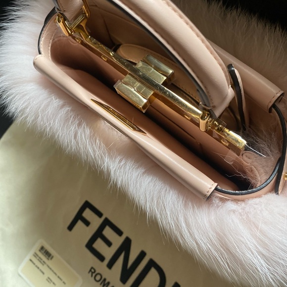 Fendi | Bags | Fendi Fox Fur Leather Peekabo Light Rose Pink Barbie ...